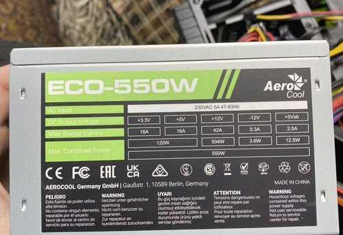 Блок питания Aerocool ECO-550 Вт