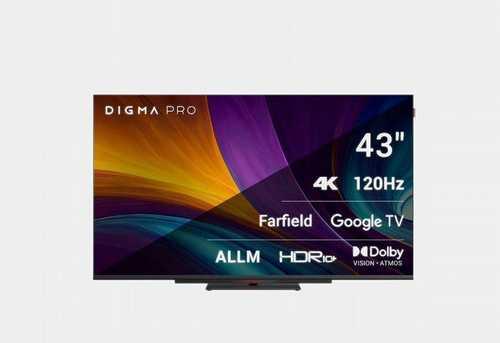 Телевизор LED Digma Pro 43" UHD 43C,120Гц SMART TV