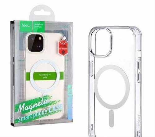 Чехол пластик Hoco Magnetic для iPhone 14 с MagSaf