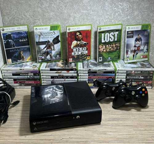 Xbox 360 500gb + 2Джостика +8Игр