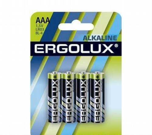 Ergolux LR03 Alkaline BL-4 (LR03 BL-4, батарейка,1