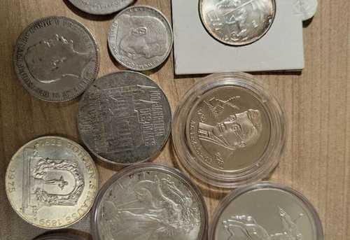 Крупные монеты серебро
