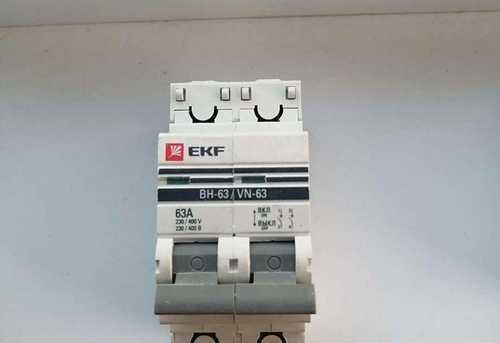 Выключатель нагрузки EKF 2P 63A вн-63
