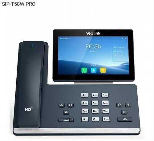 IP-телефон Yealink SIP-T58W Pro SIP без бп Чёрный