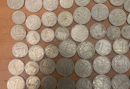 Более 100 монет СССР от1961 до 1991 года