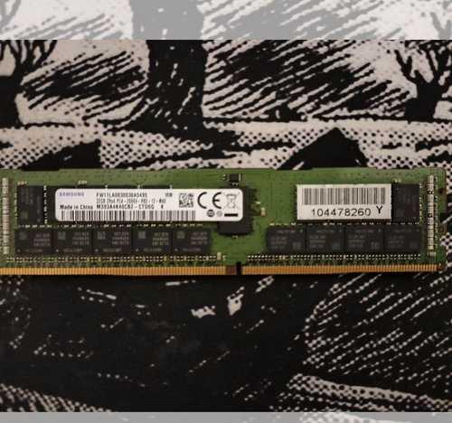 Оперативная память Samsung 32 гб DDR4
