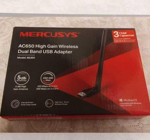 Mercusys Wi-Fi-адаптер MU6H