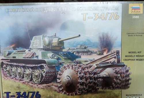 Сборная модель танка Т-34/76