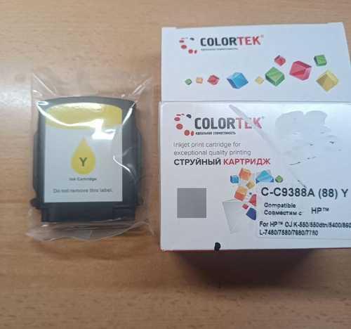 Струйный картридж Colortec HP yellow (88)