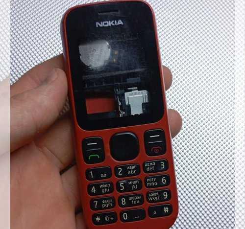 Nokia 101. Корпус с внутрянкой. Оригинал. Красный