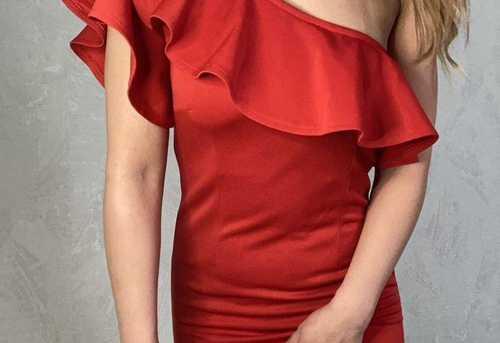 Платье вечернее красное 42 размер
