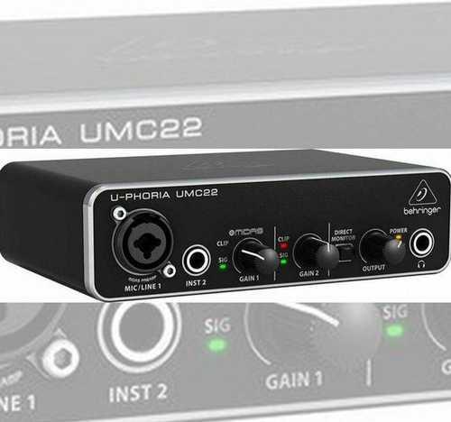 Внешняя звуковая карта behringer U-phoria UMC22