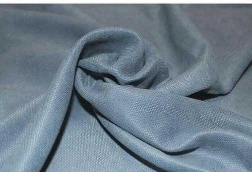 Ткань канвас серо-голубой