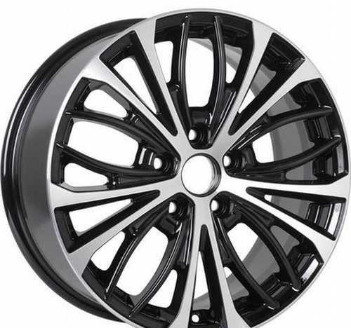 KDW KD1723 : 7.5x17 5*114.3 Et:46 Dia:67.1 Black Front Polished