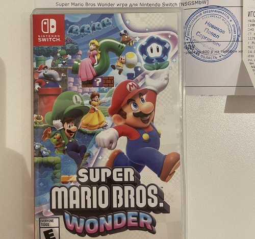 Картридж Super Mario Bros. Wonder Nintendo Switch