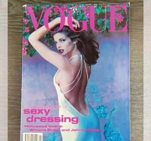 Журнал Vogue винтаж май 1991