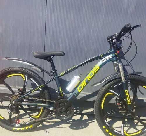 Велосипед с литыми дисками Черно-желтый новый