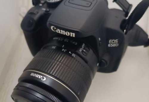 Фотоаппарат Canon EOS 650D kit 18-55mm б/у