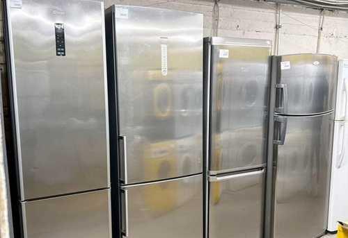 Холодильники металлик бу в хорошем состоянии