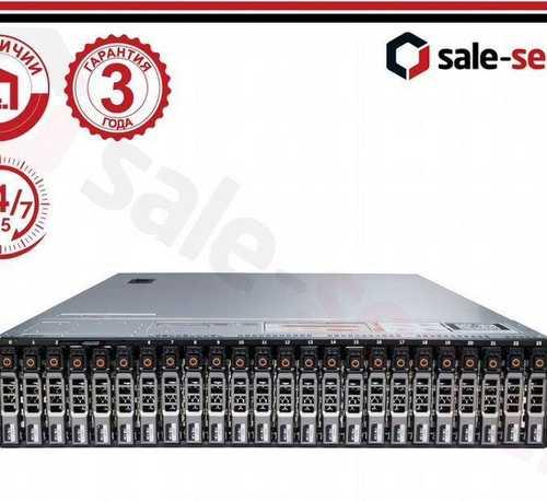 Сервер dell R720xd 24SFF 2x E5-2670 96GB 750W