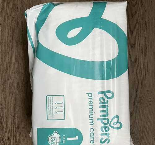 Подгузники pampers premium care 1