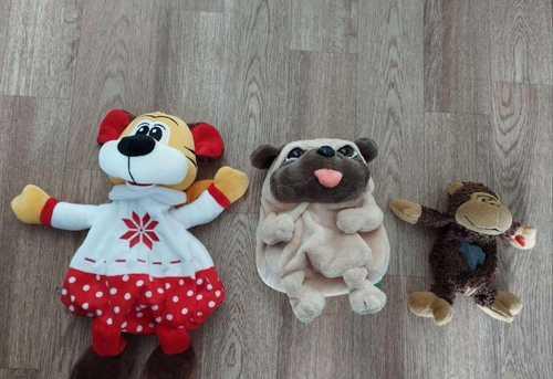 Игрушки / сумки для конфет: тигр и собака