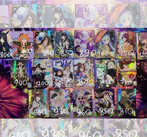 Amine card MR PR SP Goddess story аниме карты