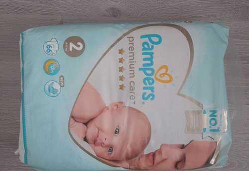 Подгузники pampers premium care 2