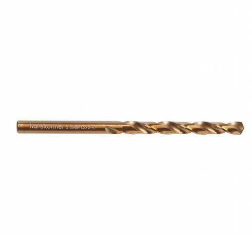 Сверло по металлу 5,0х86мм cobalt hanskonner H1055-M050-86 (shuft)