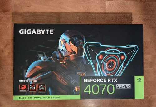 Видеокарта Gigabyte RTX 4070 Super Gaming OC Новая