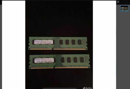 Оперативная память ddr3 Ramos 2 плашки по 2gb