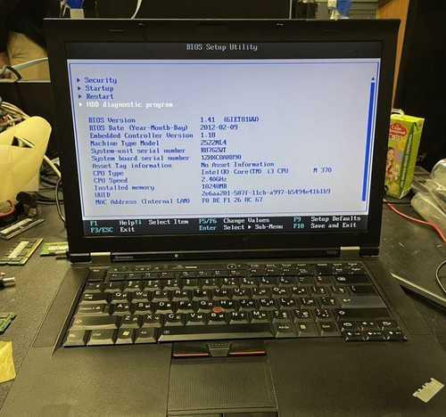 Ноутбук Lenovo thinkpad T410i