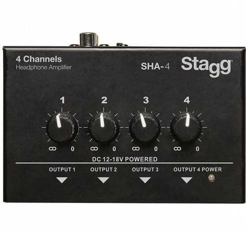 Студийный усилитель для наушников Stagg SHA-4