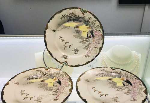Антикварные фарфоровые тарелки, Япония, XIX век