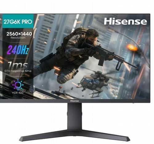 Новый игровой 27" Монитор Hisense 2K IPS 240Hz