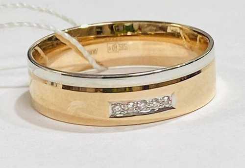 Золотое кольцо с бриллиантами (32350)*
