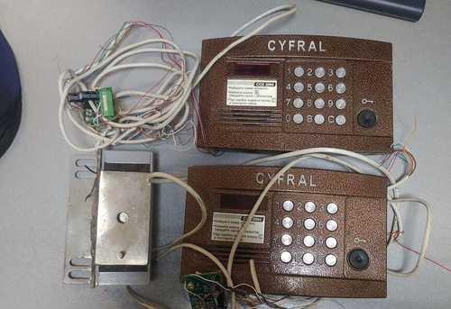 Домофон Cyfral (вызывная панель, контроллер)