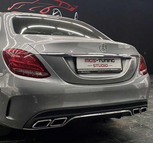 Диффузор насадки C63 AMG для Mercedes C-class W205