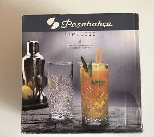 Новый Набор стаканов Pasabahce Timeless 4шт