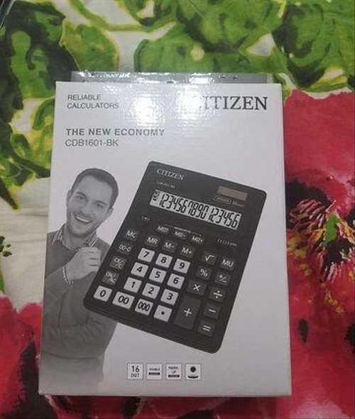 Новый Калькулятор бухгалтерский citizen CDB1601