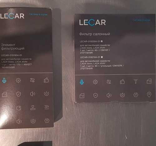 Комплект фильтров Lecar для TO Renault Logan