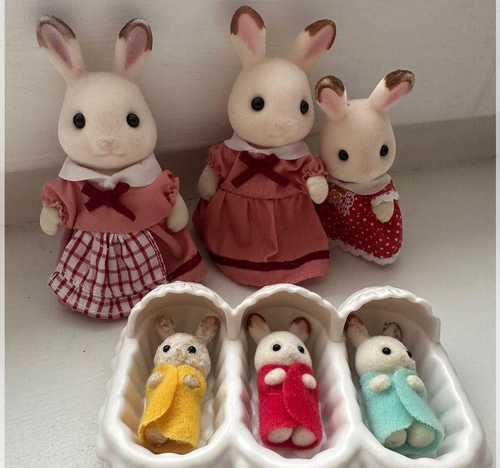 Sylvanian Families Набор семья кроликов и семья па