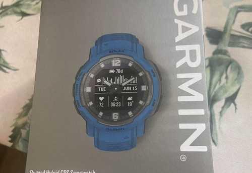 Garmin instinct crossover solar синие новые