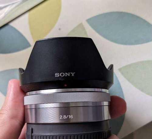 Объектив Sony e 16mm f2.8 (для кропа)