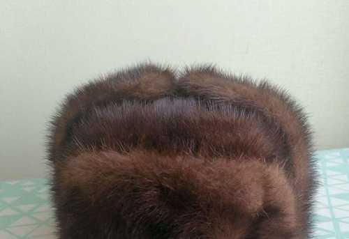 Мужкая меховая шапка ушанка(натуральная норка)