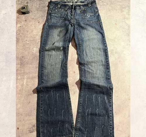 Джинсы клёш distressed jaded london type y2k