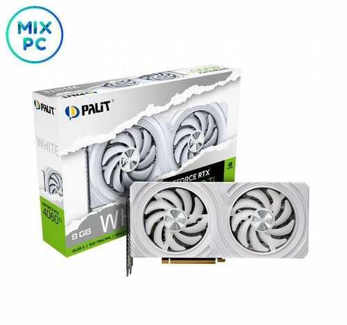 Видеокарта RTX4060Ti 8GB Palit Dual White NE6406T0