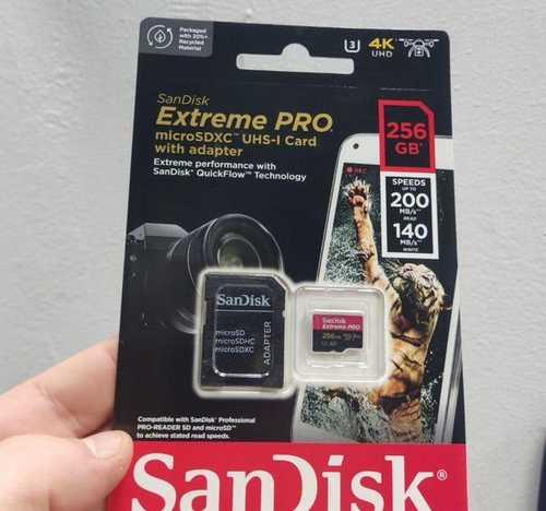 Карта памяти SanDisk Extreme Pro 256Gb