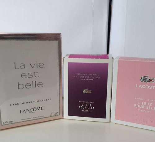 Духи женские Lancome и Lacoste