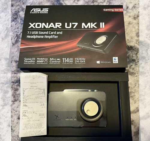 Звуковая карта USB asus Xonar U7 MK II, 7.1